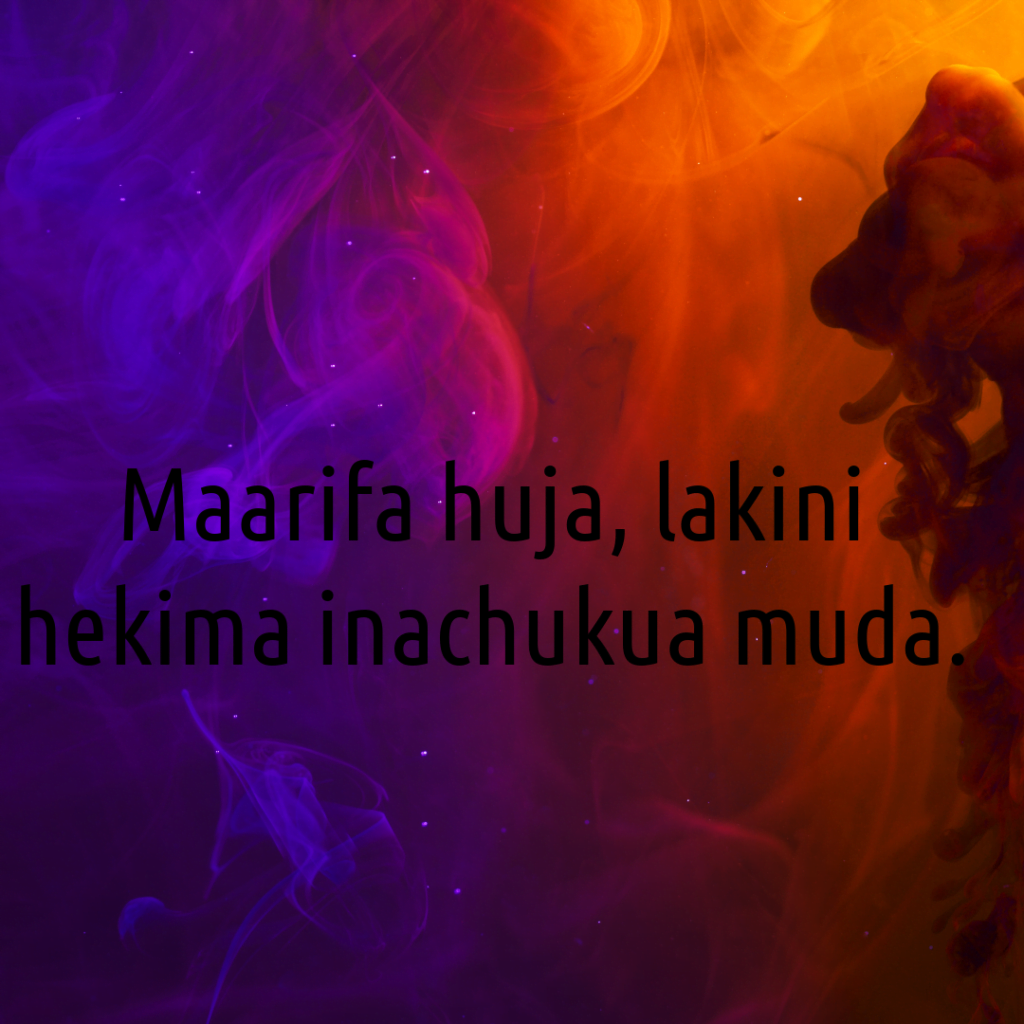 100 Maneno ya hekima – Mhariri