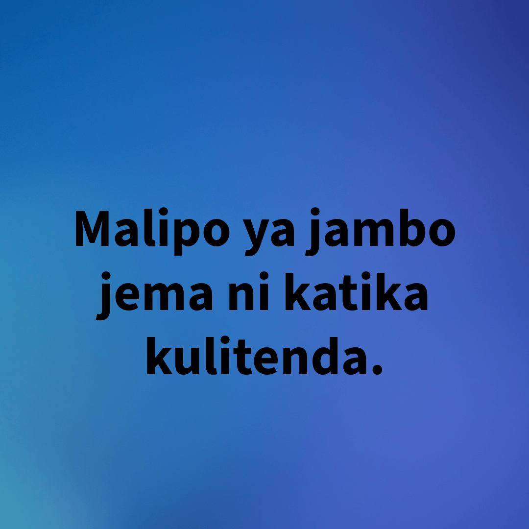 100 Maneno ya hekima – Mhariri